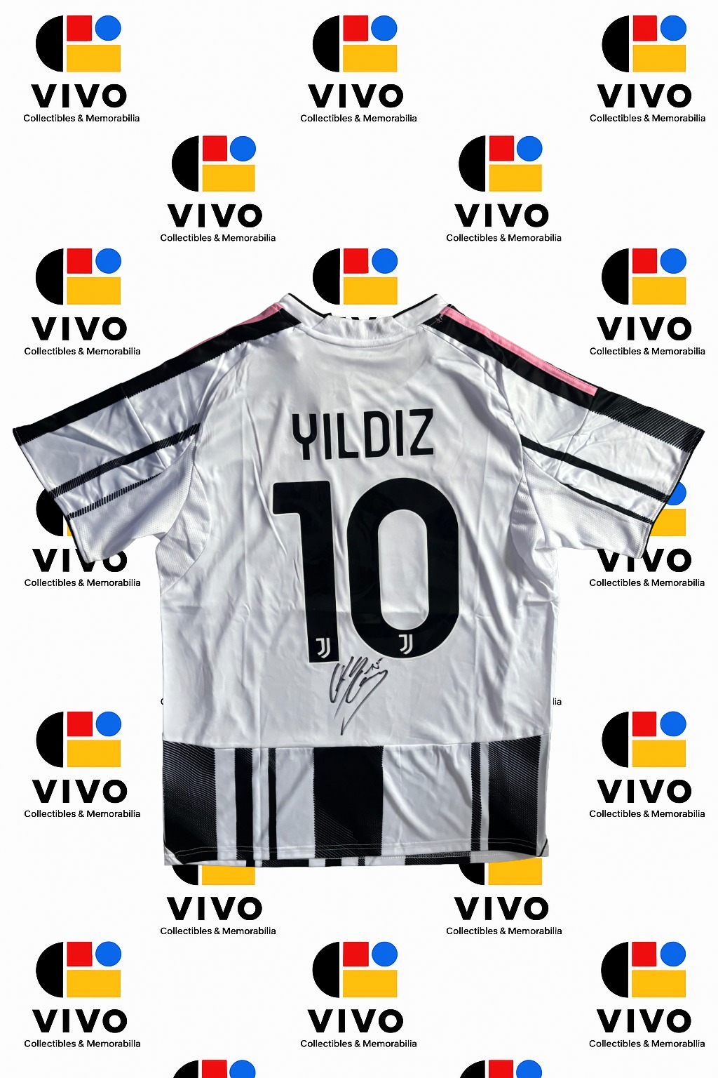 KENAN YILDIZ Hand Signed RARE Juventus 2025/26 Home Football Jersey ...